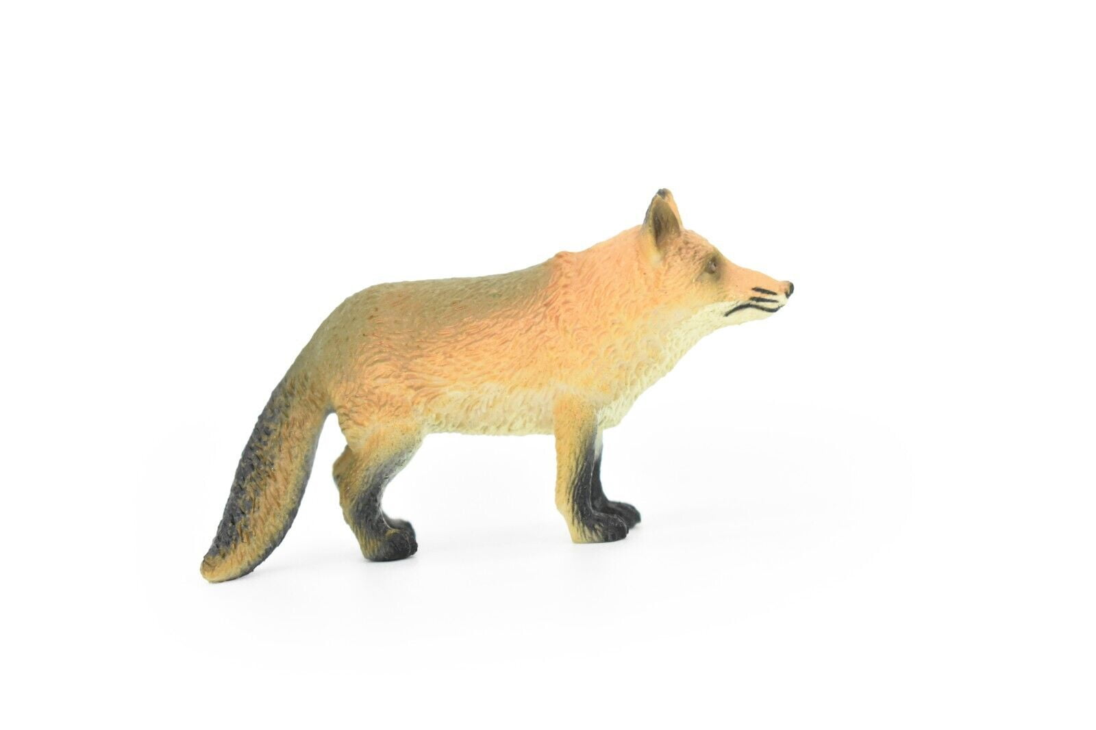 Fox, Red, Very Realistic Rubber Figure, Model, Hand Painted Figurines 3 ...