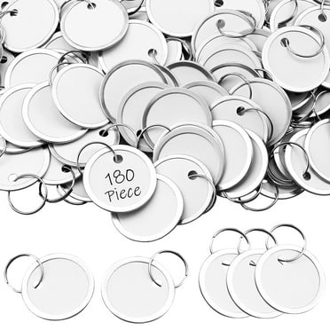 Avery Round Paper Write Key Tags, Metal Rim, Split Ring, White, 50 Tags ...