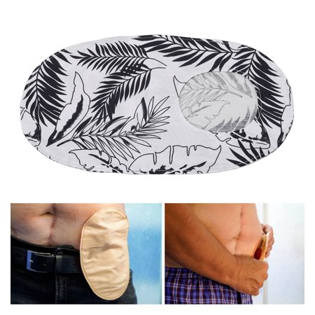 Rectal Ostomy Bag Cover, Portable Stain Universal Leaf Pattern Ostomy ...