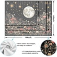 Enchanted Floral Tapestry Wall Hanging Celestial Moon & Stars Night Sky ...