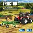 Fisca Remote Control Farm Tractors Toys for Kids with Windrower, RC ...