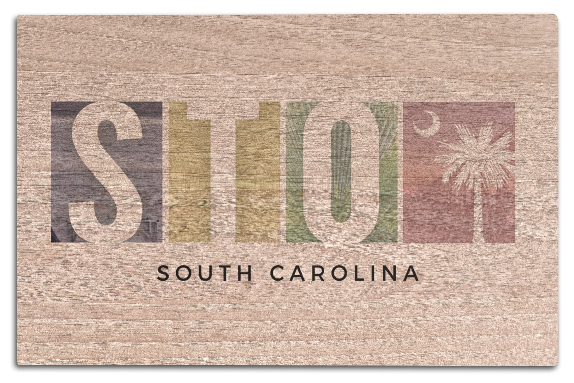 Edisto Beach, South Carolina, STO, Icon Boxes and Palmetto Tree Birch ...