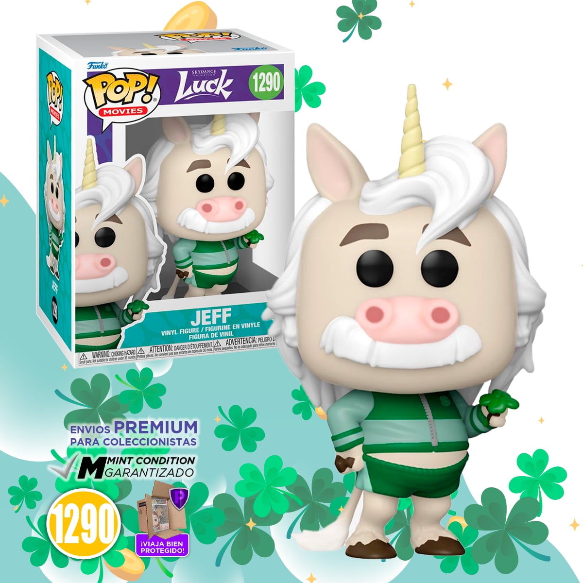 Funko Pop Jeff 1290 Luck By Peggy Holmes Original | Walmart en línea