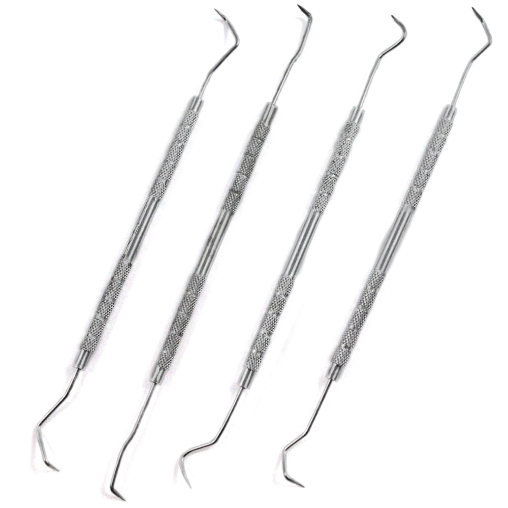 Double Ended Steel Pick Set with Grooved Grip Metal Working Pottery ...