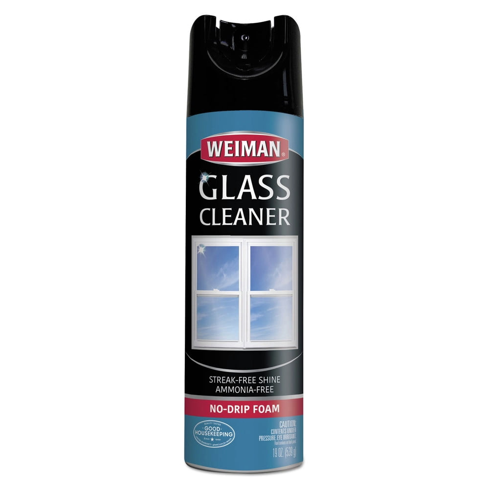 WEIMAN 10 19 oz. Aerosol Spray Can Foaming Glass Cleaner - Walmart.com