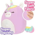 Squishmallows 16-Inch Jumbo Purple Unicorn & 12" Mystery Squish Value ...