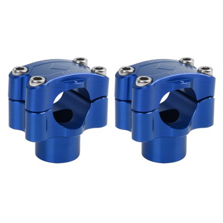 Blue Motorcycle Universal Fat Bar Handlebar Riser Clamps Fit 28mm ...