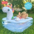 Kidzlane Kids Fun Play Inflatable Unicorn Pool with Toys, Summer ...