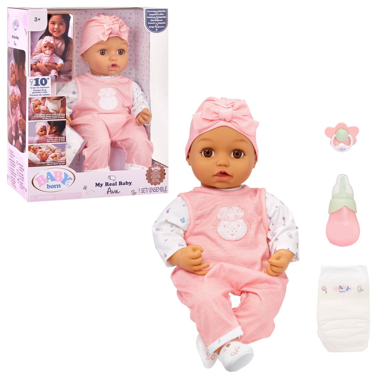 Click here for Baby Born My Real Baby Doll - Ava (Light Brown Eye... prices