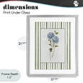 Stupell Industries Delicate Hydrangea & Dried Wheat Gray Framed Print ...