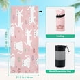 BZSMCE Soft Cartoon Cat Design on For Beach Towel with Wind-Resistant ...