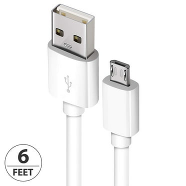 onn. Micro-USB to USB Cable, 10 ft, Black - Walmart.com
