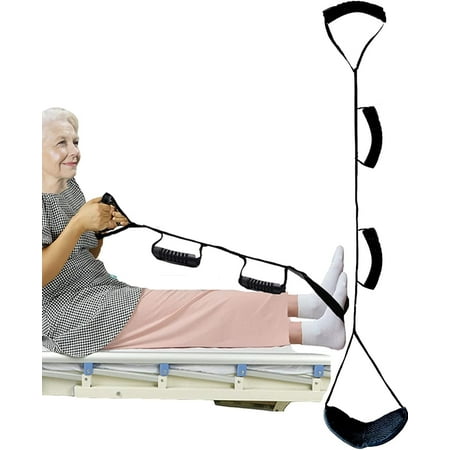 Leg Lifter Strap Multi-Loop Style - with Hand Grips & Soft Foot Pad for ...