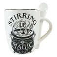 Ebros Wicca Sacred Witch Magick Stirring Up Magic Spells Porcelain Mug & Spoon - Walmart.com