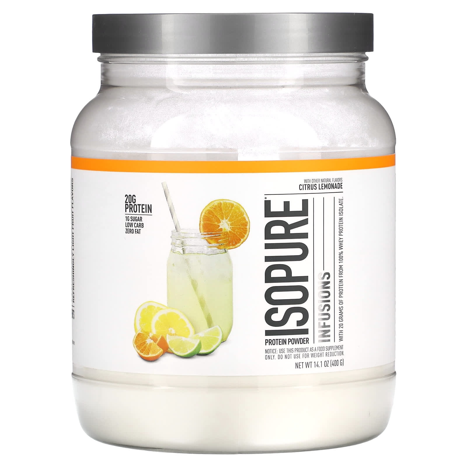 Isopure Infusions citrus lemonade 400 grs | Walmart en línea