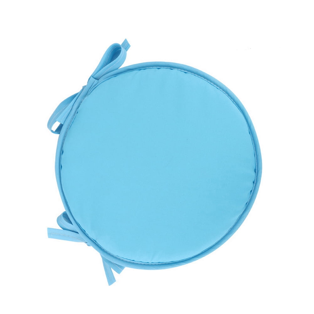 30/38cm Bistro Round Chair Seat Cushion Pad Cushions Solid Round Tie-on ...