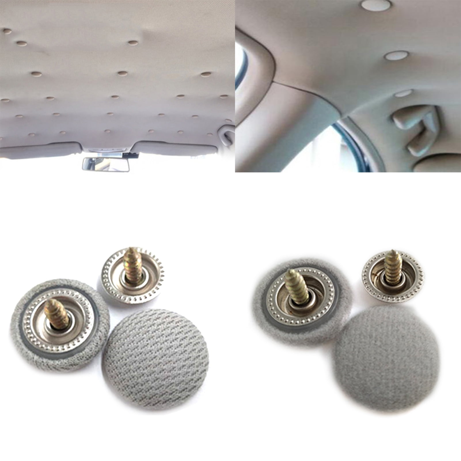 Bobasndm 50 Pcs Car Roof Repair Rivets Fasteners Interior Roof Cloth ...