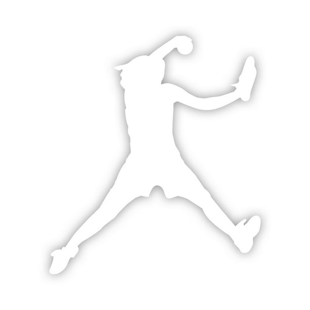 Softball Pitcher Sticker Decal Die Cut - Self Adhesive Vinyl ...