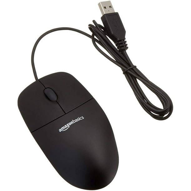 Basics 3-Button USB Wired Computer Mouse (Black), 1-Pack - Walmart.ca