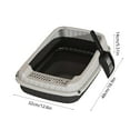 Open Top Cat Litter Box Pet Litter Tray, Kitten Toilet, with Cat Litter ...