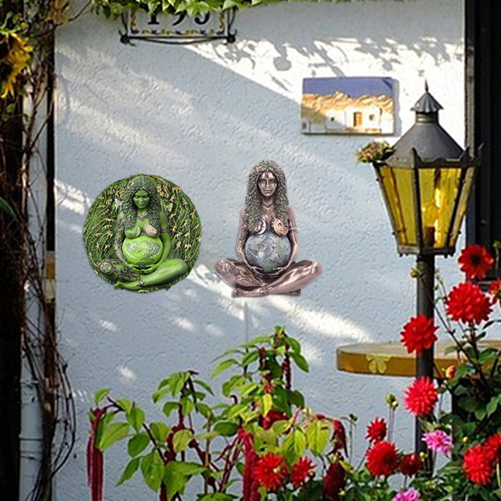 Fyeme 2PCS Gaia Statue Wall Stickers Mother Earth Statue Sticker?Mother ...
