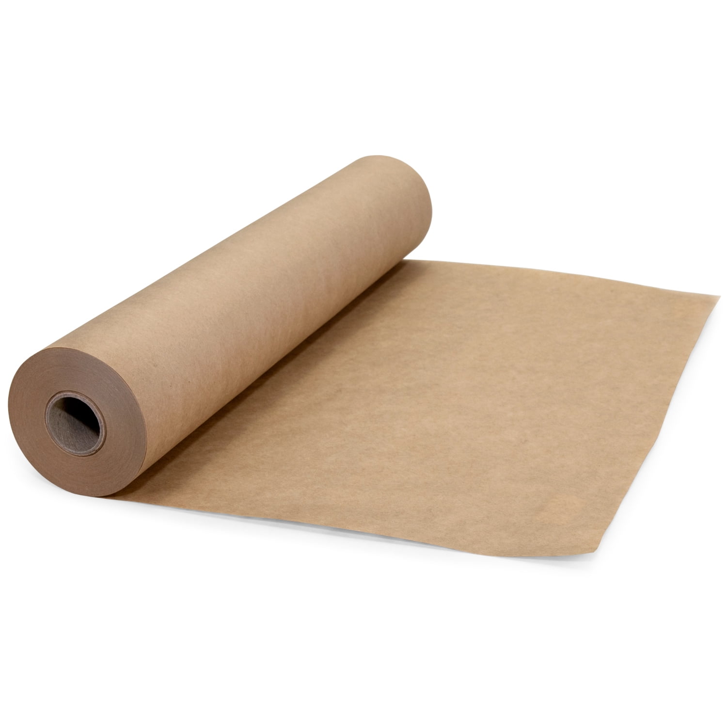 IDL Packaging 15" x 180' Brown Kraft Paper Roll for Packing, Tablecloth ...
