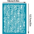 4x5 Inch Clay Stencils Waves with Bubble Pattern Silk Screen for ...