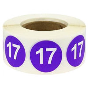 Next Day Labels Clear Wafer Seal Stickers, 1" Round, 1000 Per Roll ...