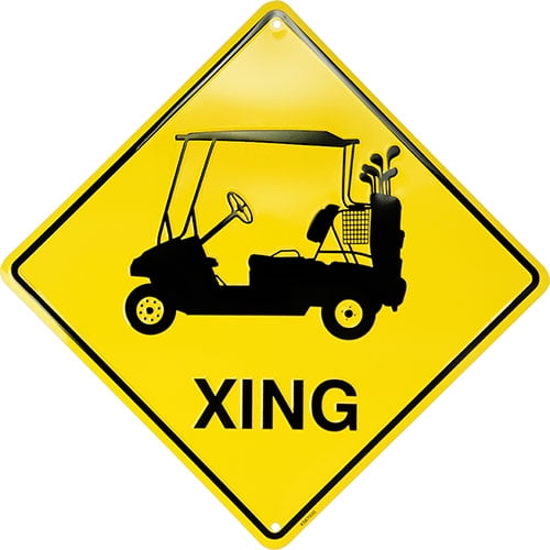 Golf Cart Crossing Sign - Walmart.com