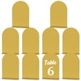 Threns 10Pcs Arch Acrylic Sign with Stand Blank Arched Acrylic Table ...