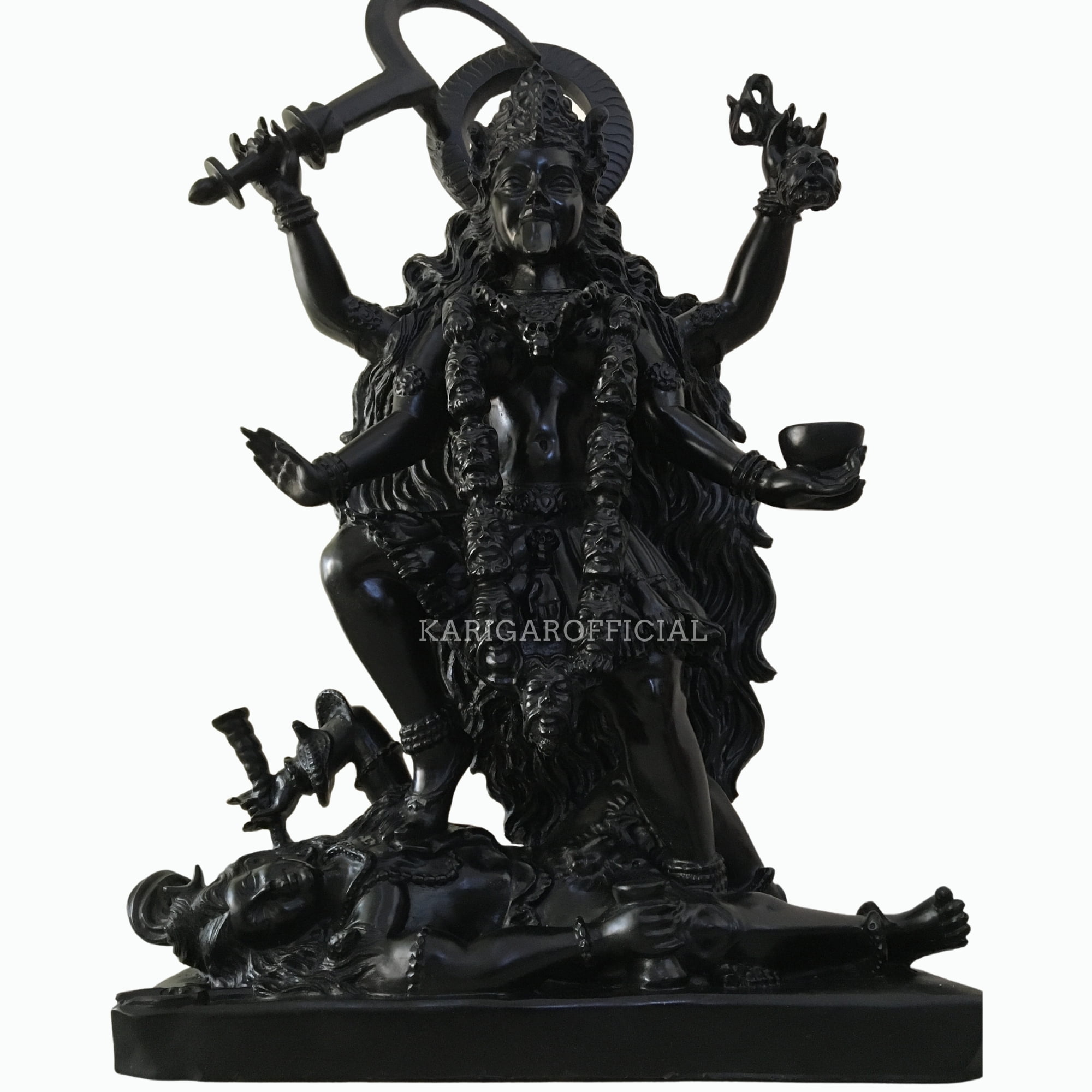Kali Statue Standing on Shiva - Large 27 inches Mahakali Idol - Hindu ...