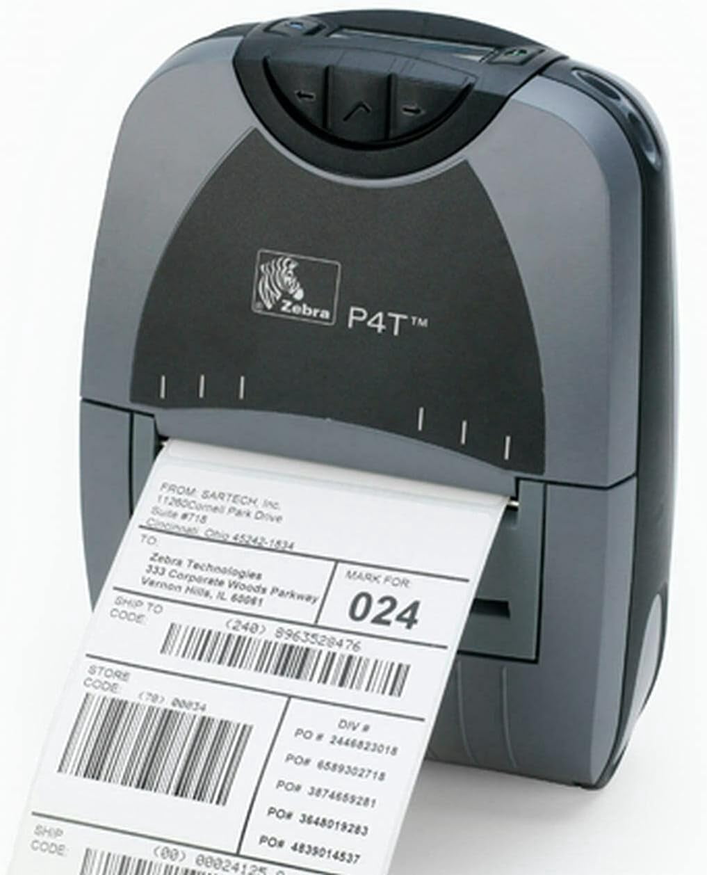 Restored Zebra P4T Mobile Thermal Transfer Printer – Portable Label ...