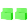 2Pc Green Magnetic Wall Mount Organizer, Dual-Compartment Dry Erase ...