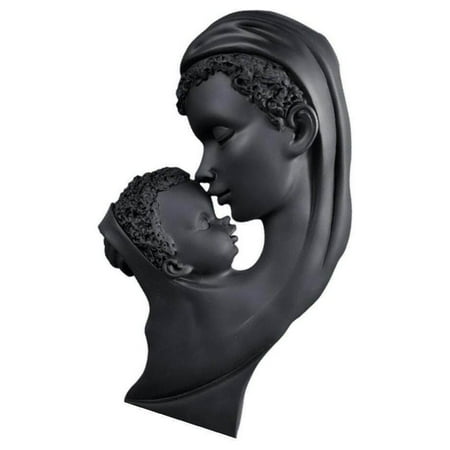 Resin Mother And Kids Statue Mother's Sculpted Hand-painted Figure Day ...