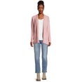 Time and Tru Women's Open Front Cardigan Sweater, Lightweight, Sizes XS ... Time and Tru Women's Open Front Cardigan Sweater, Lightweight, Sizes XS ...