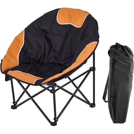 Portable Outdoor Moon Chair with Cup Holder and Carry Bag Round Saucer ...