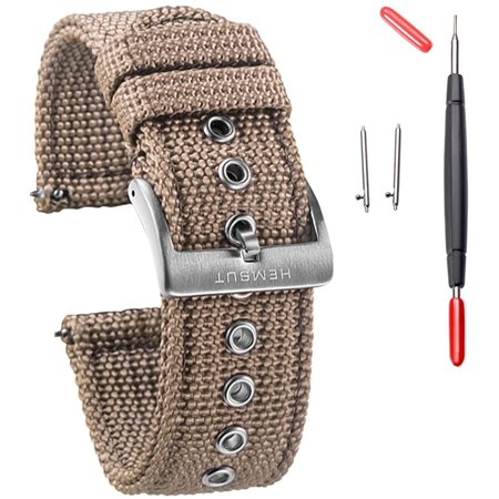 Nylon Weaved Watch Strap, Men Watch Bands for Classic Watch, 18mm 20mm 22mm 24mm Quick Release ...