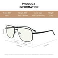 Reading Glasses for Men Square Double Bridge Blue Light Blocking ...