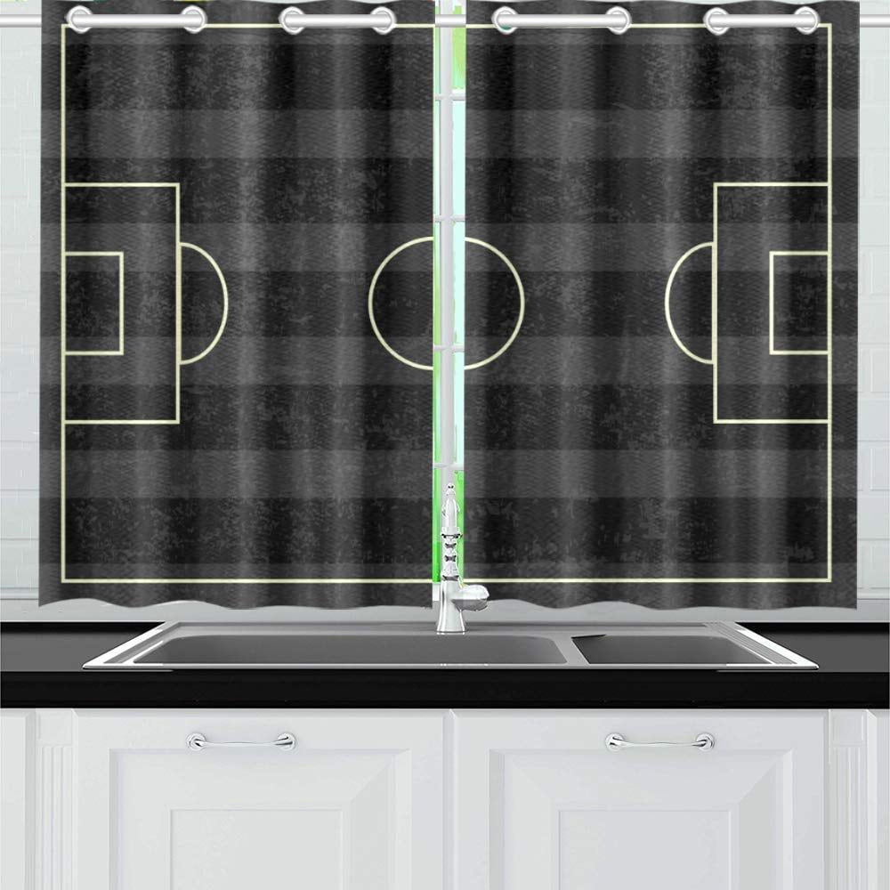 Click here for Yusdecor Soccer Design Window Curtain Kitchen Curt... prices