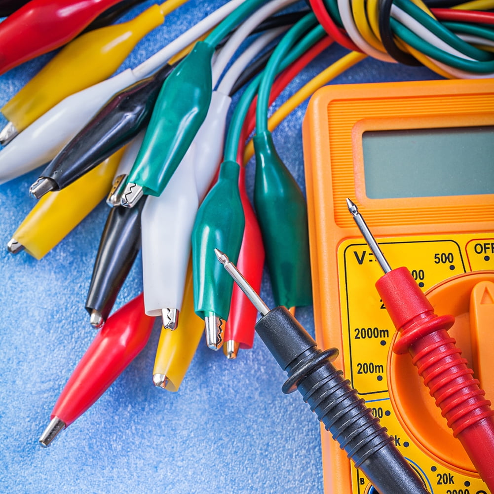 Cables De Prueba Eléctrica Con Pinzas De Cocodrilo 10 cables de prueba ...