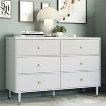 CosmoLiving by Cosmopolitan Westerleigh 6-Drawer Dresser, White ...