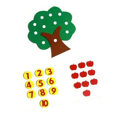 Xinxinyy Tree Math Toy Kindergarten Teaching Aids Playthings DIY Number ...