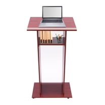 Luxor Convenient Pneumatic Height Adjustable Lectern - Walmart.com