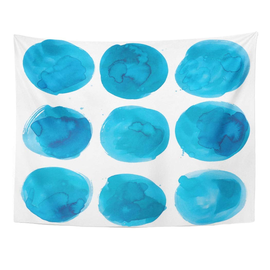 ZEALGNED Colorful Water Watercolor Blobs Shape Blank Colored Rounded ...
