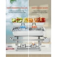 Wilprep 8qt Stainless Steel Chafing Dish Buffet Set, Hot Food Serving ...