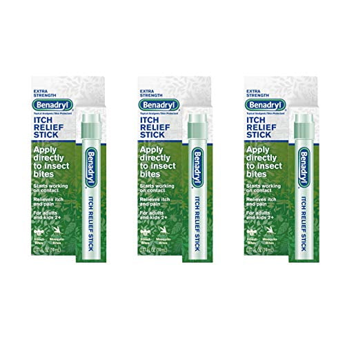Benadryl Extra Strength Itch Relief Stick, Topical Analgesic for Pain ...