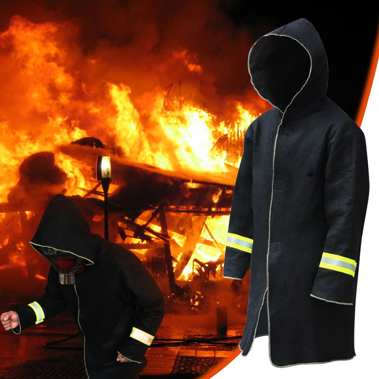 Fiudx Capa Ignífuga, Ropa Ignífuga Avanzada de Fibra de Carbono, Equipo ...