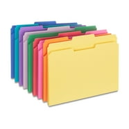 Pendaflex, PFXH110DP, Color End Tab Folders, 100 / Box, Pink - Walmart.com