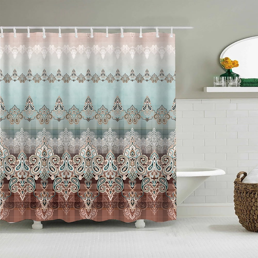 Bohemian Arabian Mysterious Shower Curtain Retro Totem Pattern ...