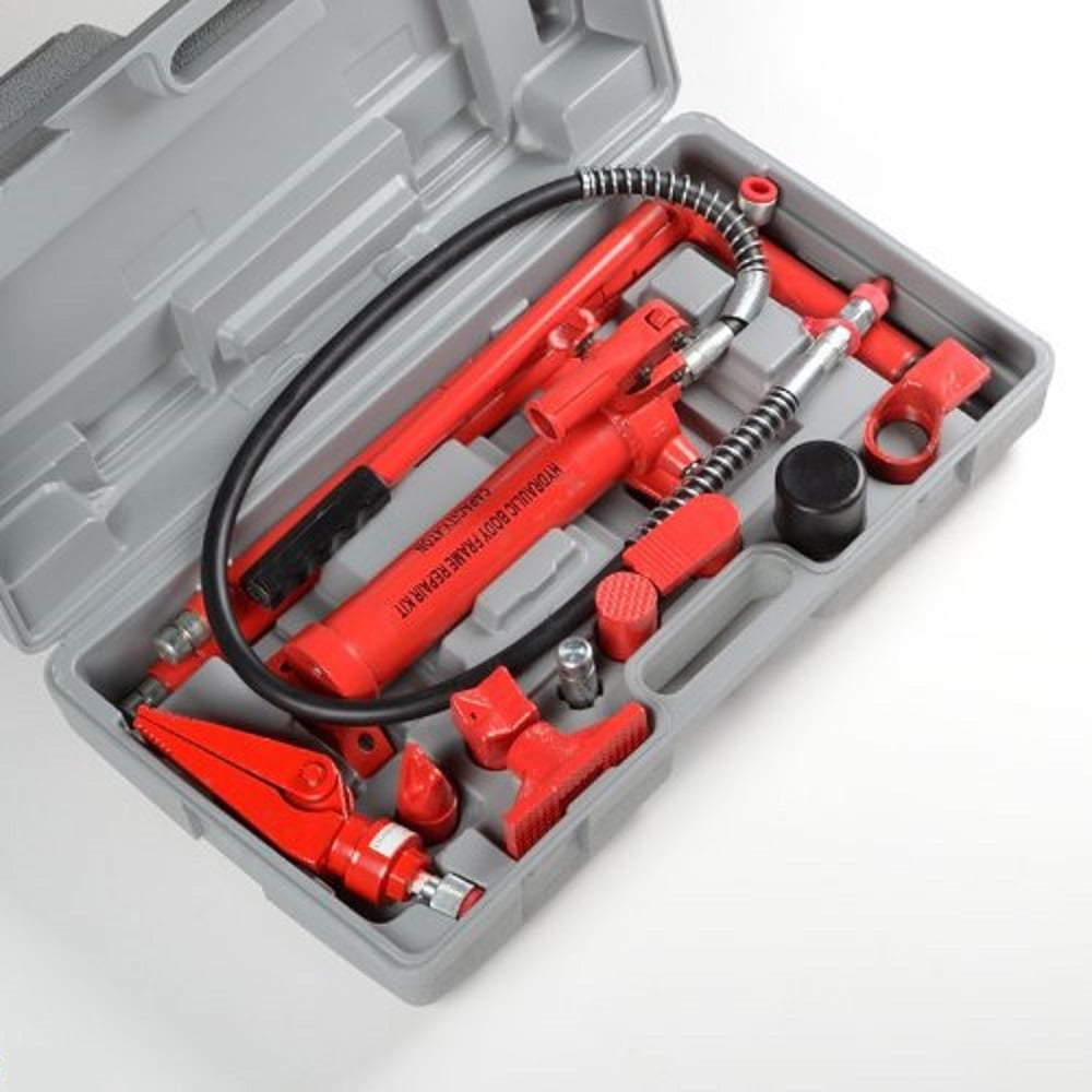 4 Ton Porta Power Pump Auto Body Repair Set with Blow Mold Case All in ...